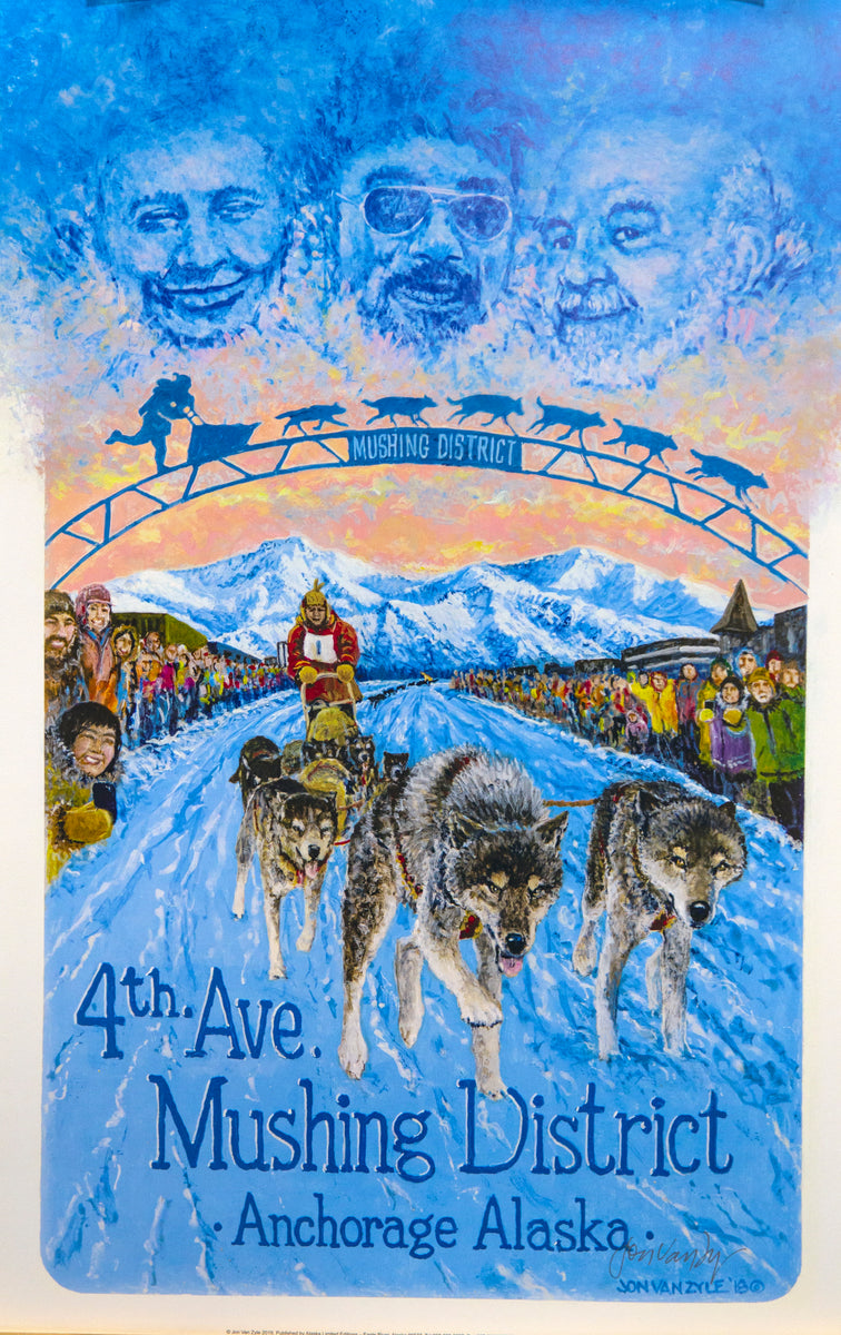 Mushing District Poster by Jon Van Zyle – Rondy Shop